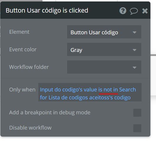 There could be a "is in" option rather than only a "is not in" - Idea - Bubble Forum