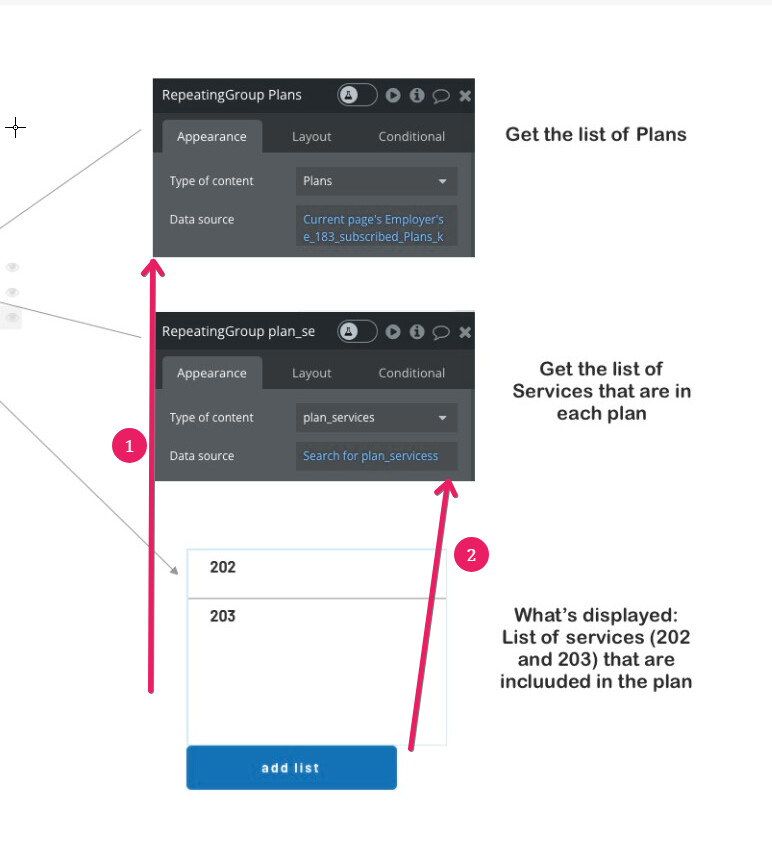 Getting a list from a nested repeating group - Need help - Bubble Forum