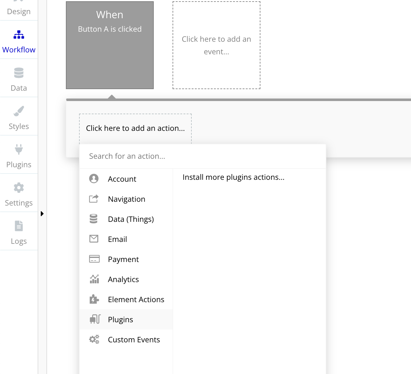 Cannot Find Api Connector Plugin Actions In Workflow Apis Bubble Forum