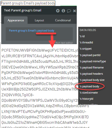 How to read email message body Base64 - Plugins - Bubble Forum How to read email message body Base64 - Plugins - Bubble Forum