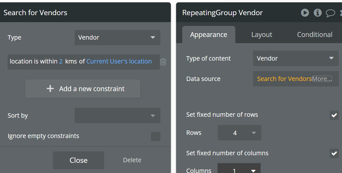 Backend Workflow Calculation Between Two Data Types Database Bubble