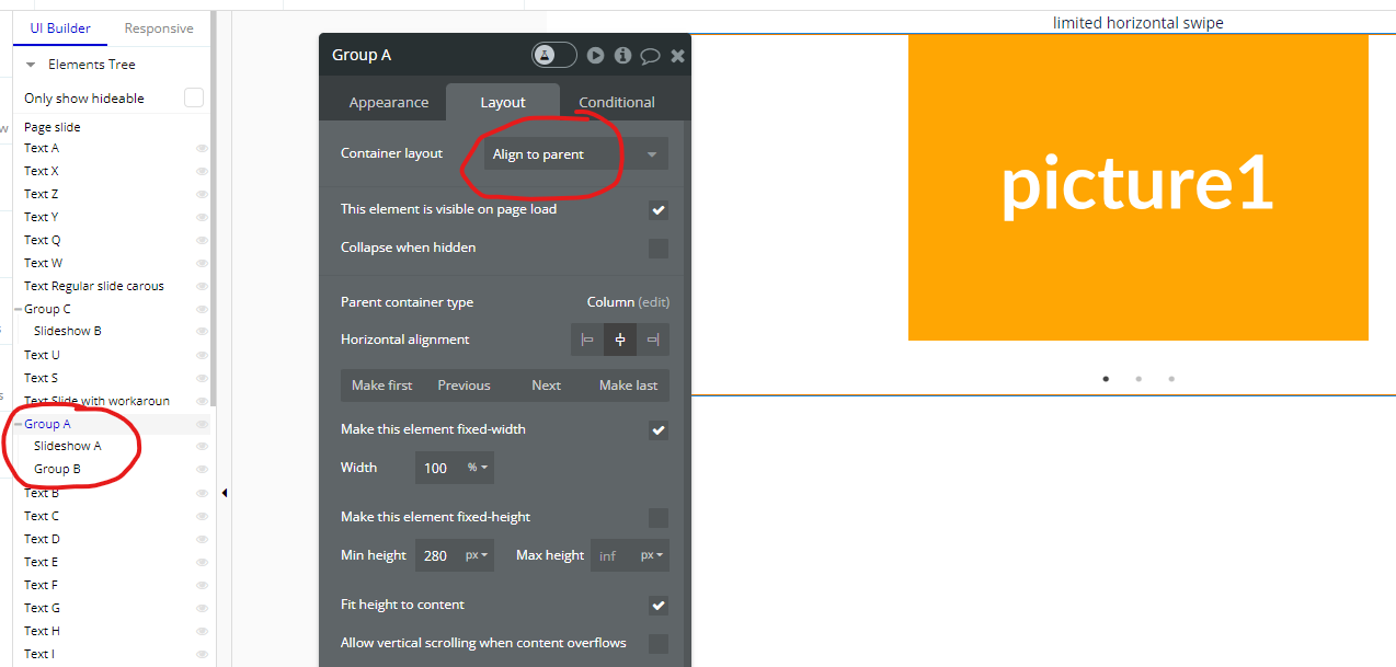 Vertical scrolling over an element doesn't work - Plugins - Bubble Forum
