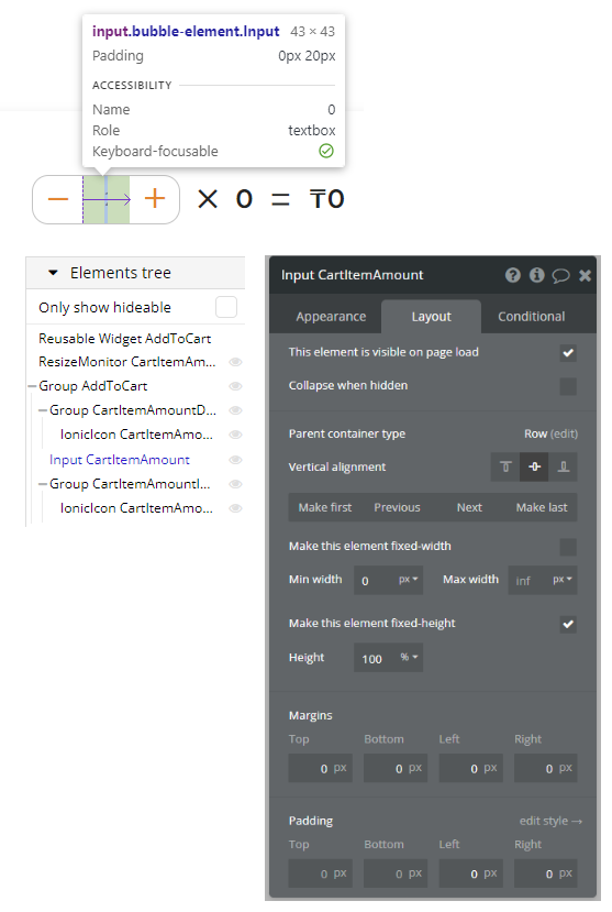 Why my Input has 20px padding? - Bugs - Bubble Forum