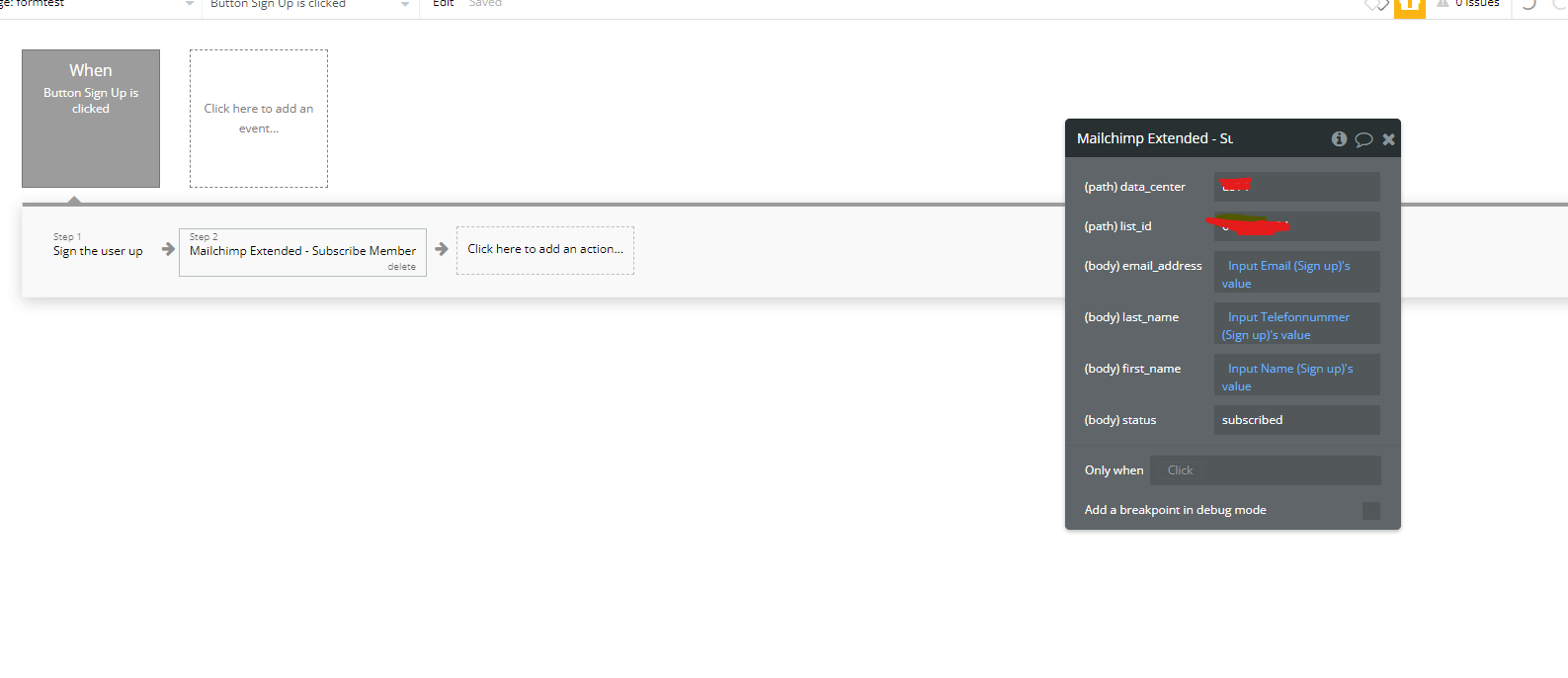 Need help with Mailchimp Extended pluging - Plugins - Bubble Forum