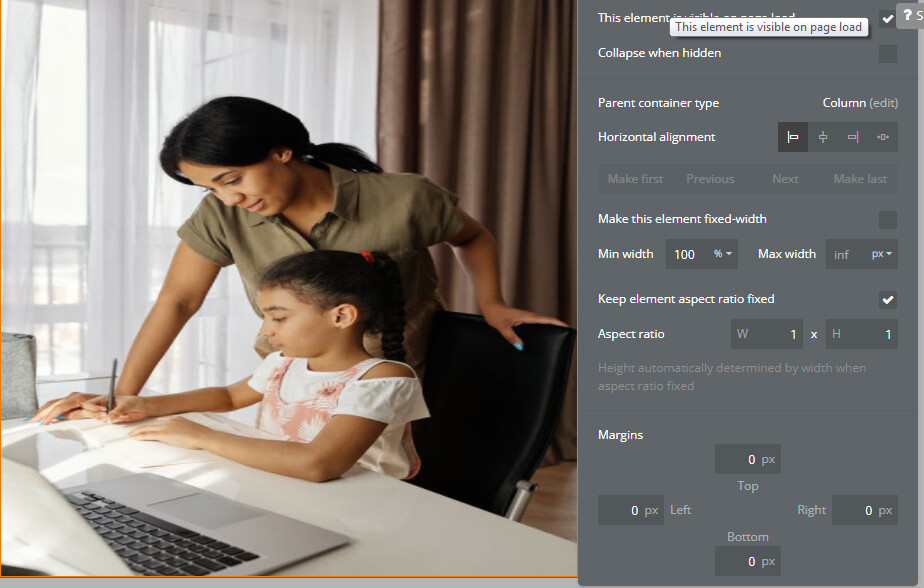 Image in responsive engine is stretching with keep aspect ratio - Responsiveness - Bubble Forum