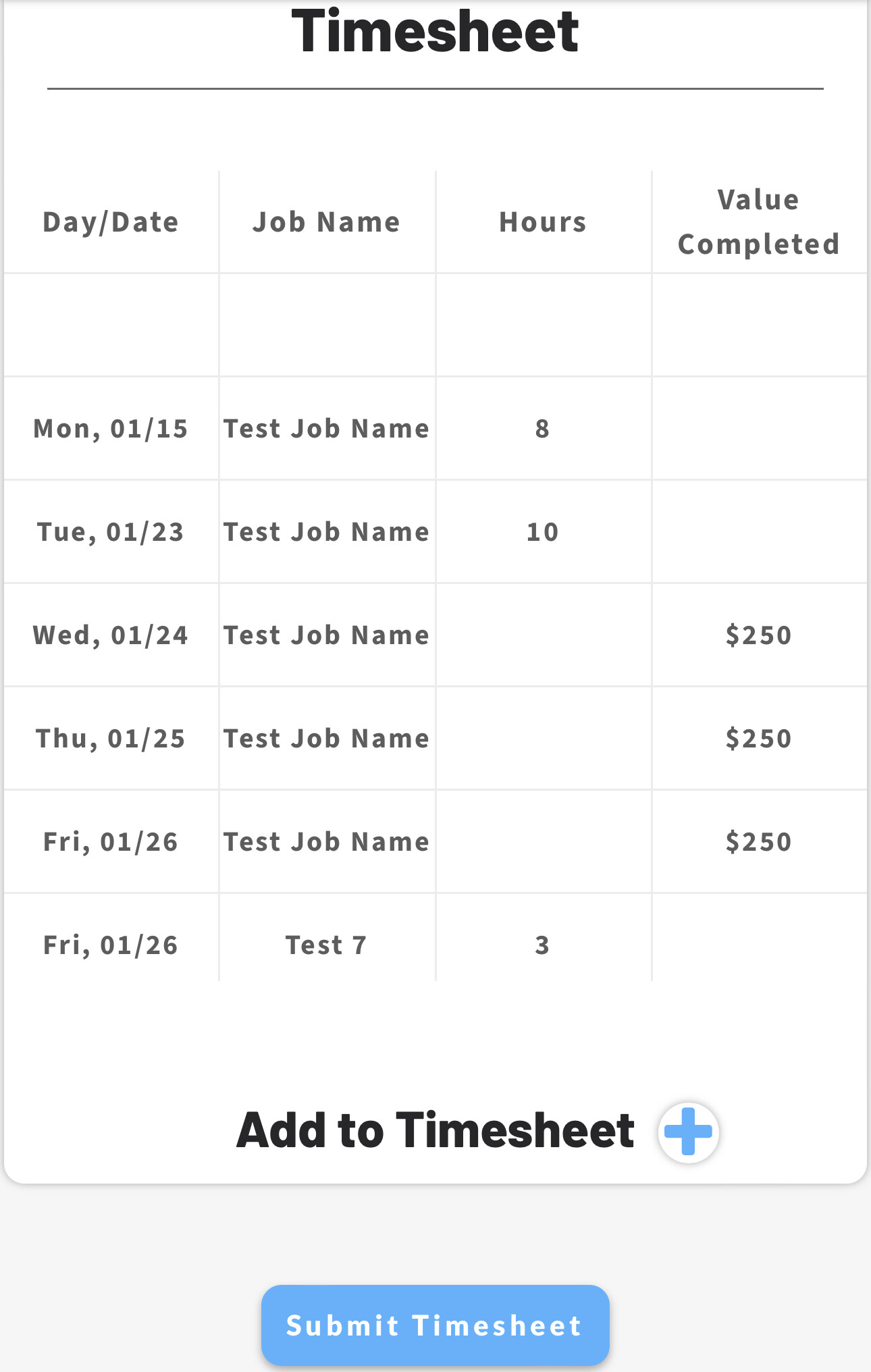 Creating a timesheet - Need help - Bubble Forum