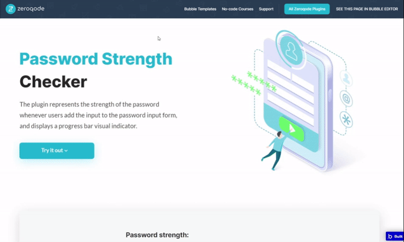 🔑 Password strength indicator- new plugin from Zeroqode - Plugins - Bubble Forum