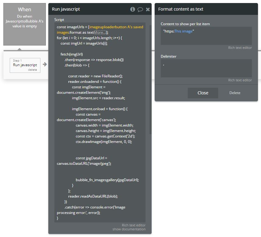 Could you please take a look at my JavaScript code for the Toolbox Plugin? I really can't figure ...