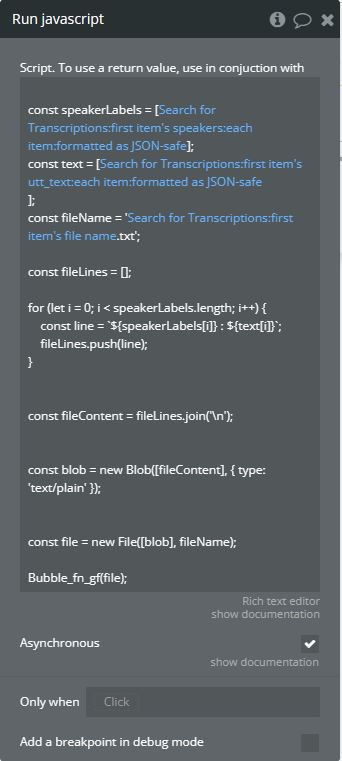 Creating A File Using Javascript Giving Error Need Help Bubble Forum