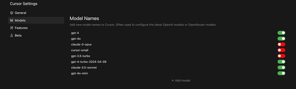 Display the "full" model name or version - Discussions - Cursor - Community Forum
