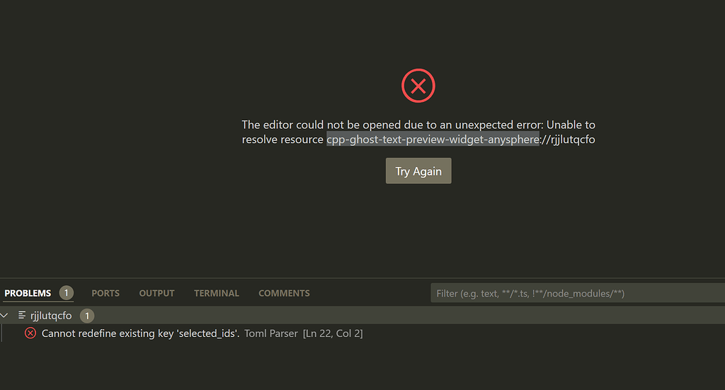 Random files appear in the Problems tab - Discussions - Cursor - Community Forum