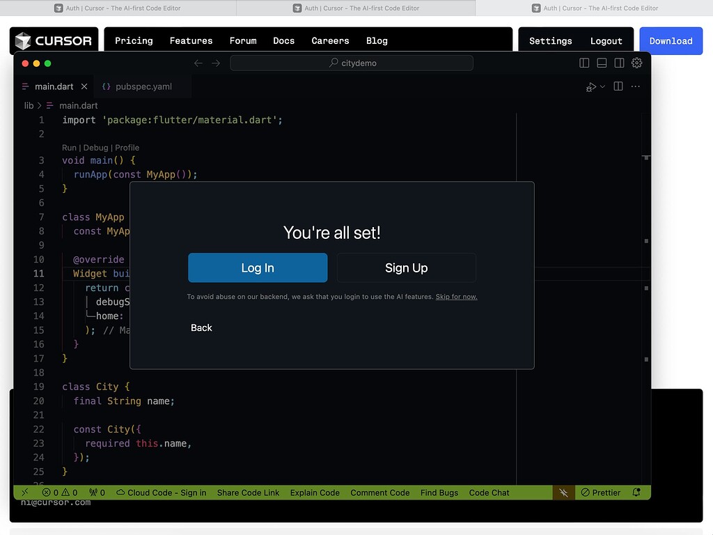 Login just looping asking to Login. How many times do I have to login to use Cursor ...