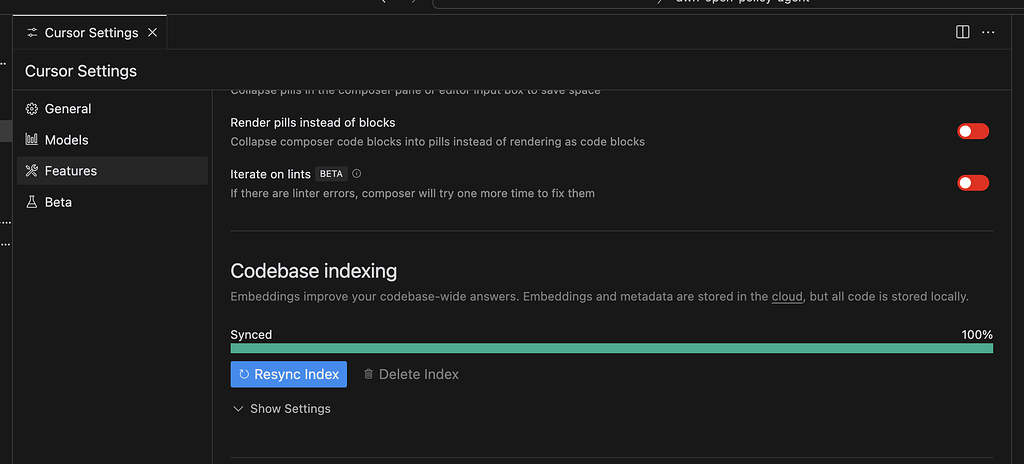 Add a button to Resync index on demand and view status of the synchronization - Feature Requests ...