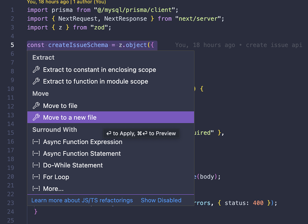 Refactor > Move to a new File doesn't work - Bug Reports - Cursor - Community Forum