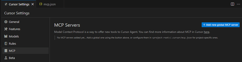 How to see MCP add server UI - How To - Cursor - Community Forum