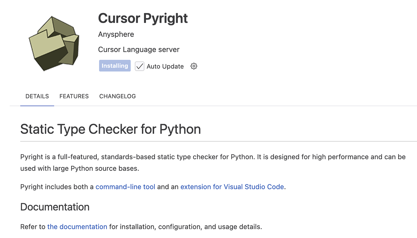 Cursor Pyright "Python" extension information - Discussions - Cursor - Community Forum