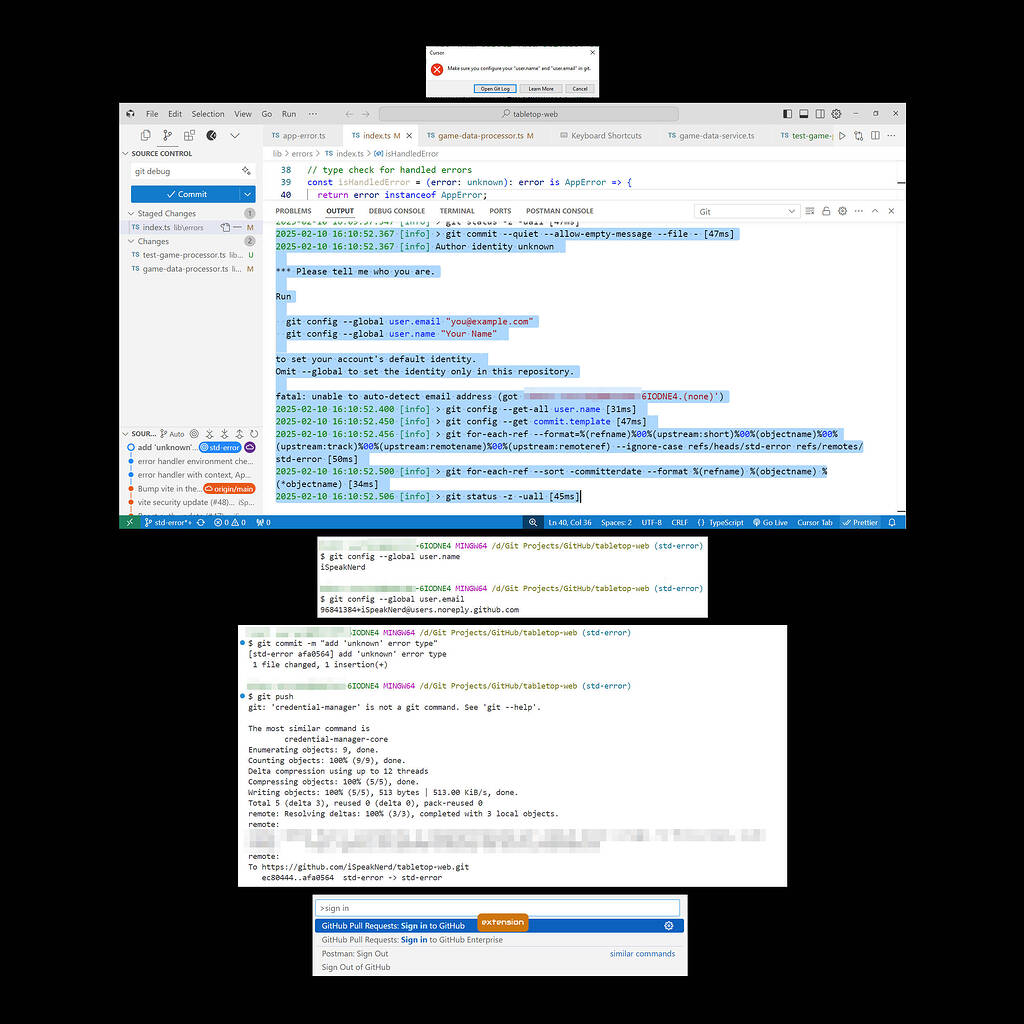 Github login inside cursor ui not working but git cli is - Discussions - Cursor - Community Forum