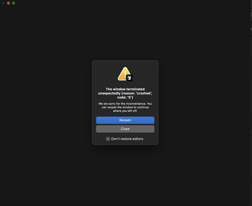 Cursor keeps crashing - Bug Reports - Cursor - Community Forum