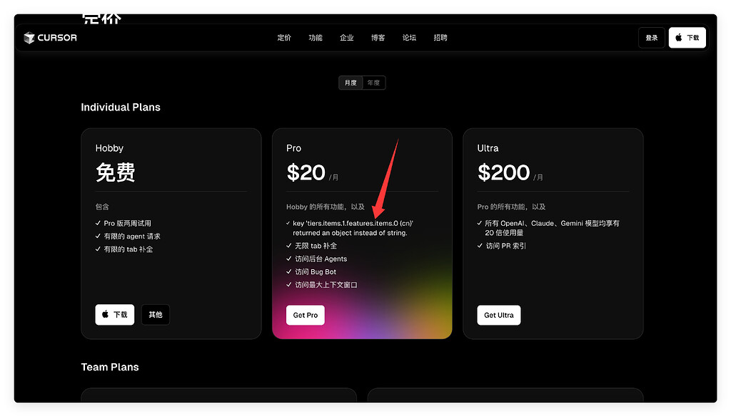 Bug Report Pro Plan Feature Description Display Error Bug Reports Cursor Community Forum