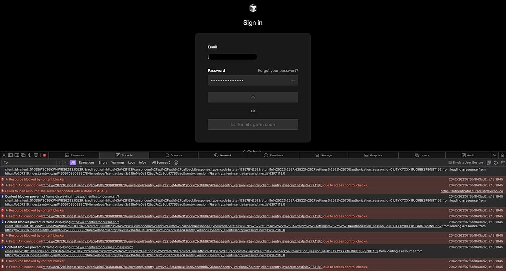 Cant login into cursor - Bug Reports - Cursor - Community Forum