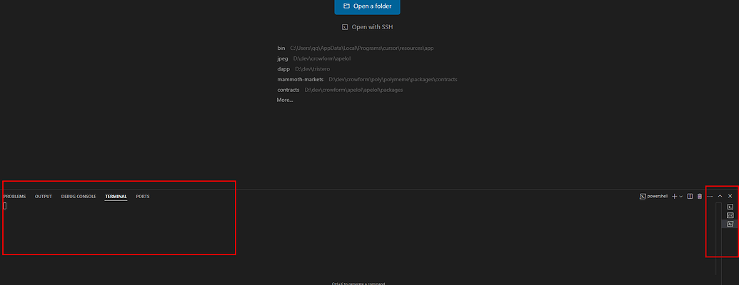 Terminal is not opening in the cursor - Bug Reports - Cursor ...