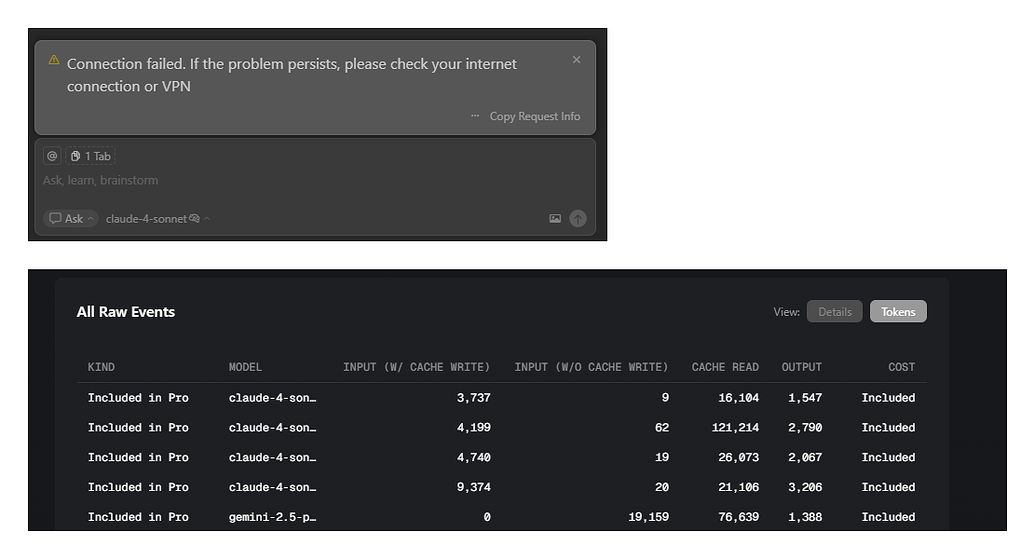 "Connection failed" error - Bug Reports - Cursor - Community Forum