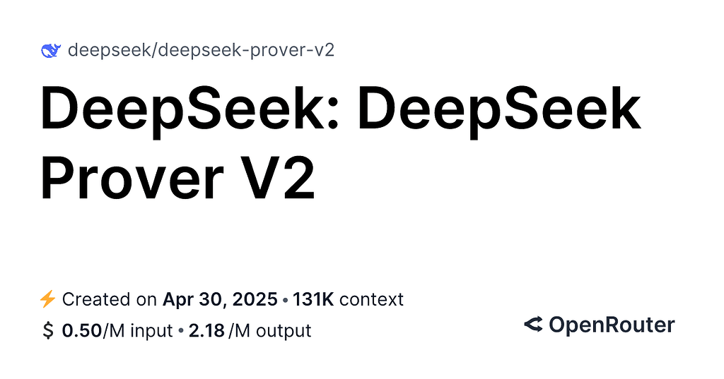 DeepSeek-Prover-V2 - Feature Requests - Cursor - Community Forum