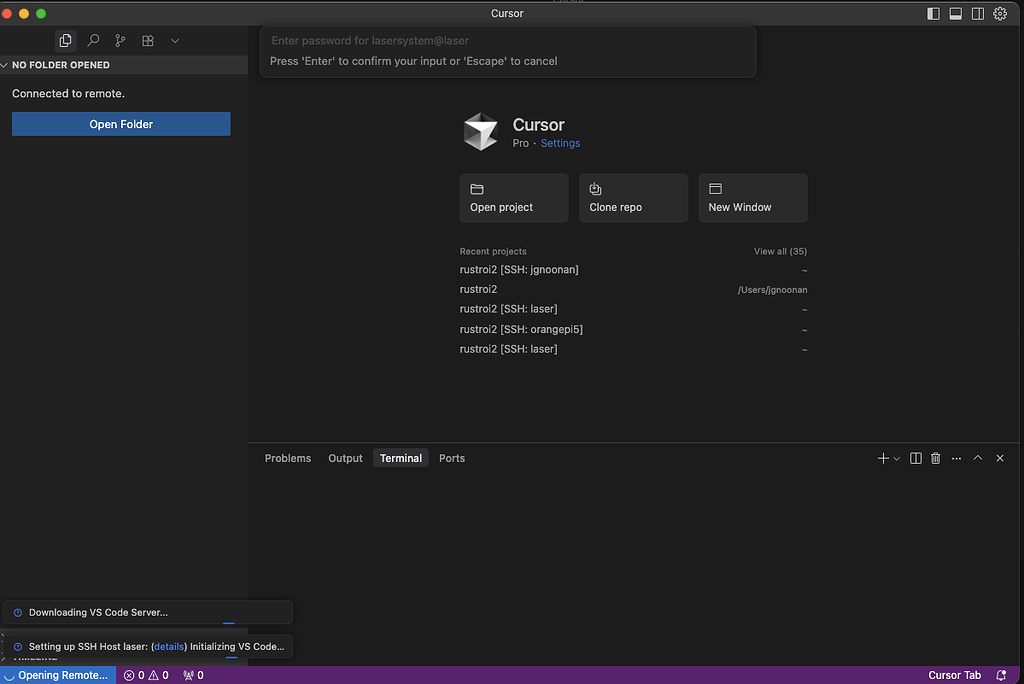 Ssh no longer connects to remote host - Bug Reports - Cursor - Community Forum