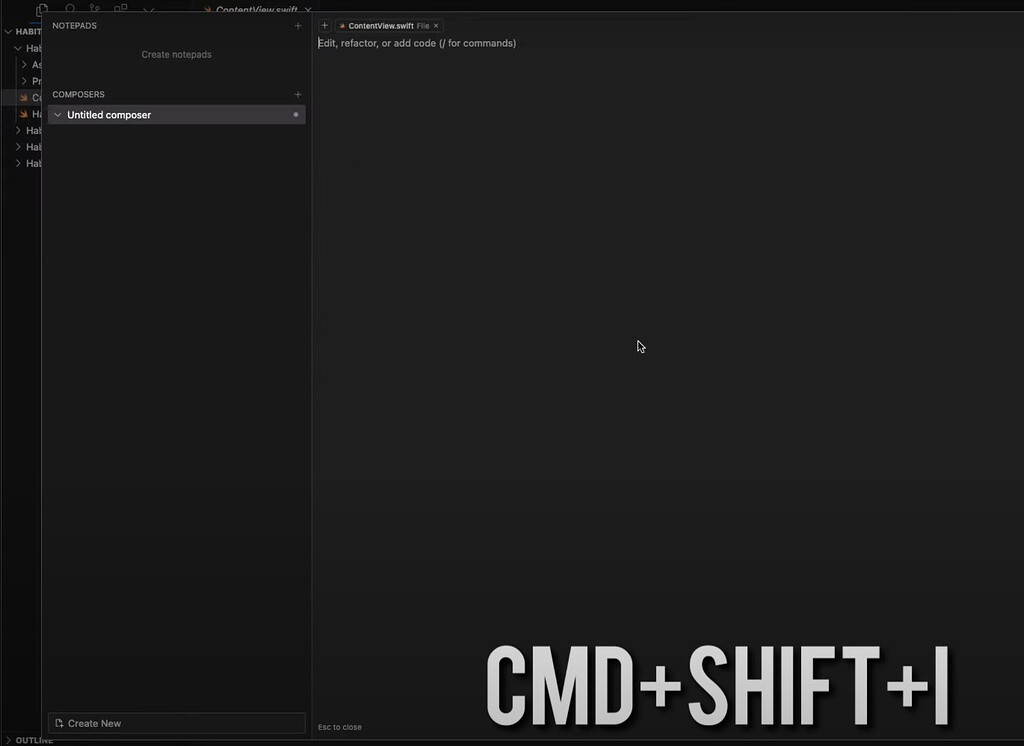 How to switch to Composer Panel - How To - Cursor - Community Forum