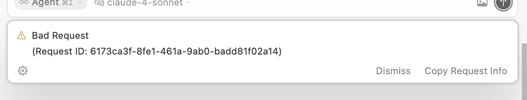 Random ‘Bad Request’ Errors Every Few Prompts – Close to Unusable - Bug ...