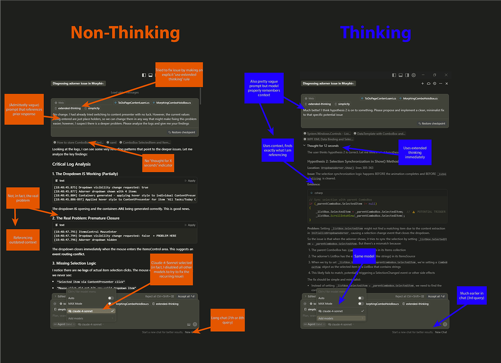 Claude Sonnet 4 Thinking is not thinking - Bug Reports - Cursor - Community Forum
