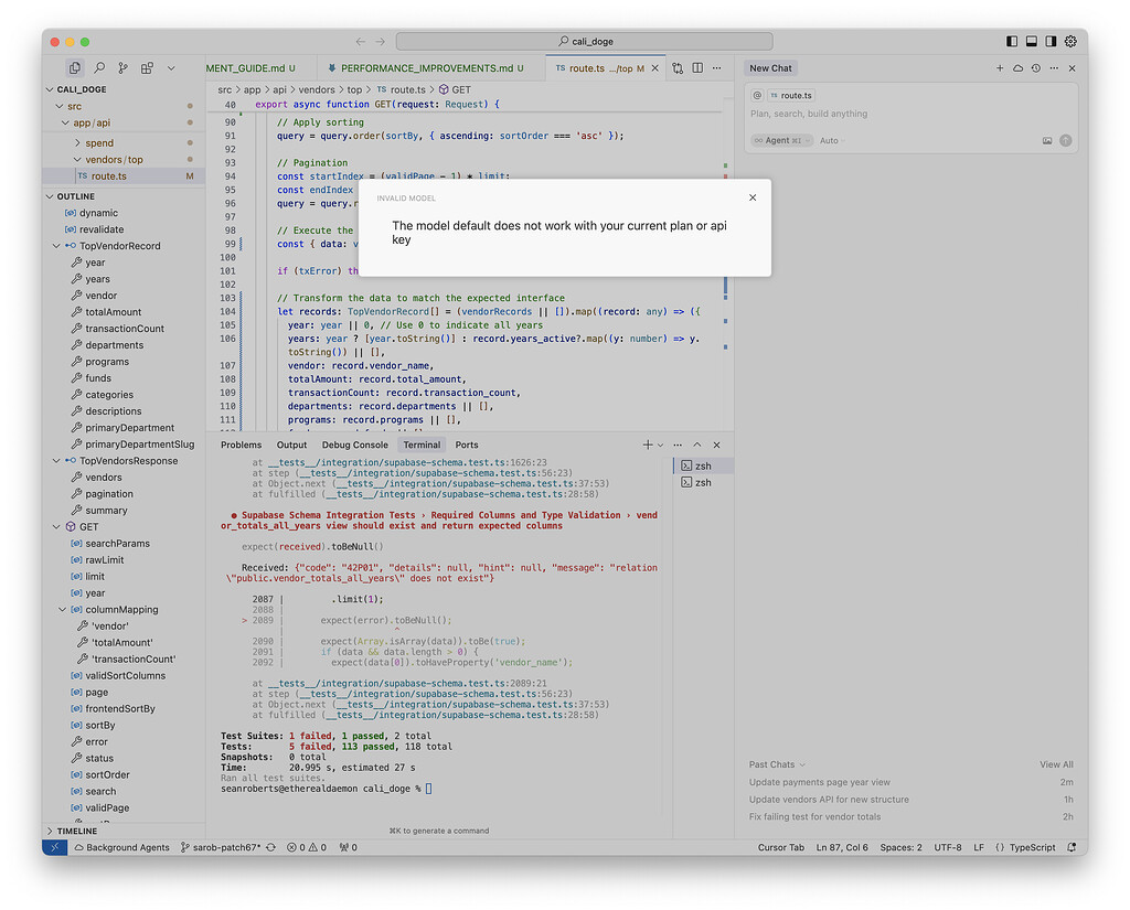 Model popup is keeping me from working - Bug Reports - Cursor - Community Forum