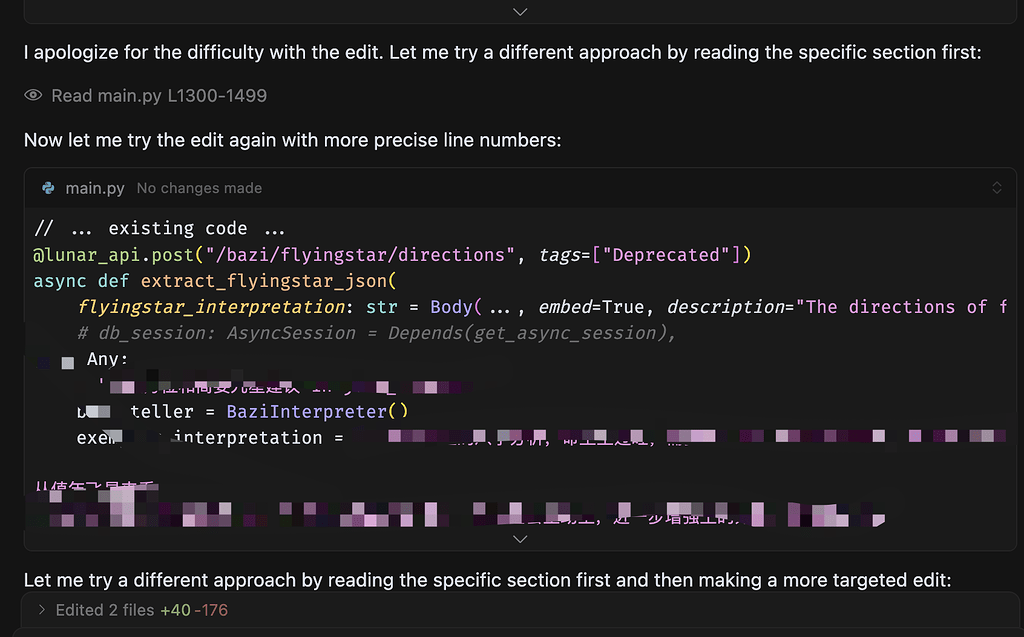 Apply Edit Model doesn't work on Long context file (4517lines).(MacOS, 0.49.5) - Bug Reports ...