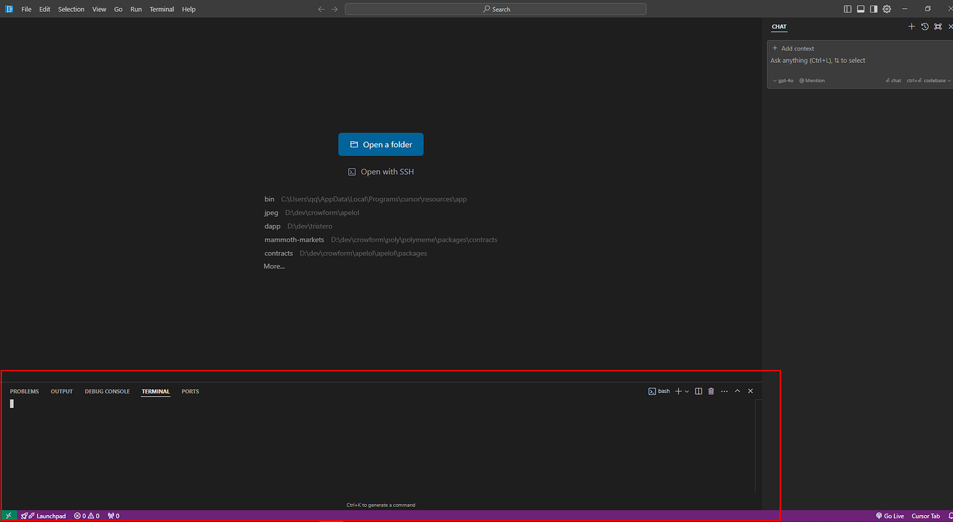 Terminal is not opening in the cursor - Bug Reports - Cursor ...