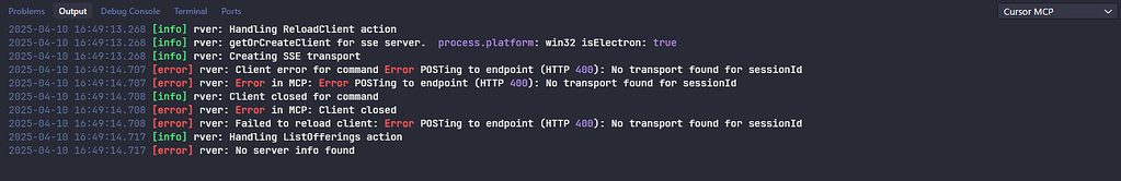 MCP on transport SSE bug in Cursor - Bug Reports - Cursor - Community Forum