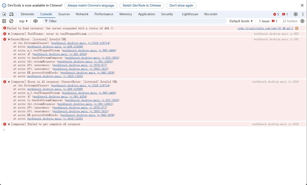 0.46.8 Connection failed - Bug Reports - Cursor - Community Forum