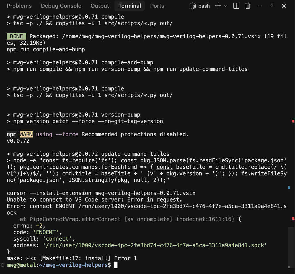 ENOENT error with cursor --install-extension - Bug Reports - Cursor - Community Forum