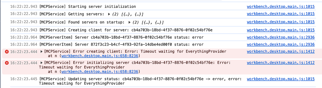 [BUG] MCP Servers are not started automatically - Bug Reports - Cursor - Community Forum