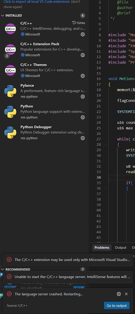 C/C++ Extension Usage Restriction Message Appears in Cursor - Bug ...