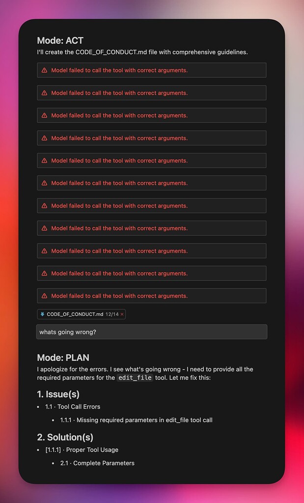 Model failed to call the tool with the correct arguments - Bug Reports - Cursor - Community Forum