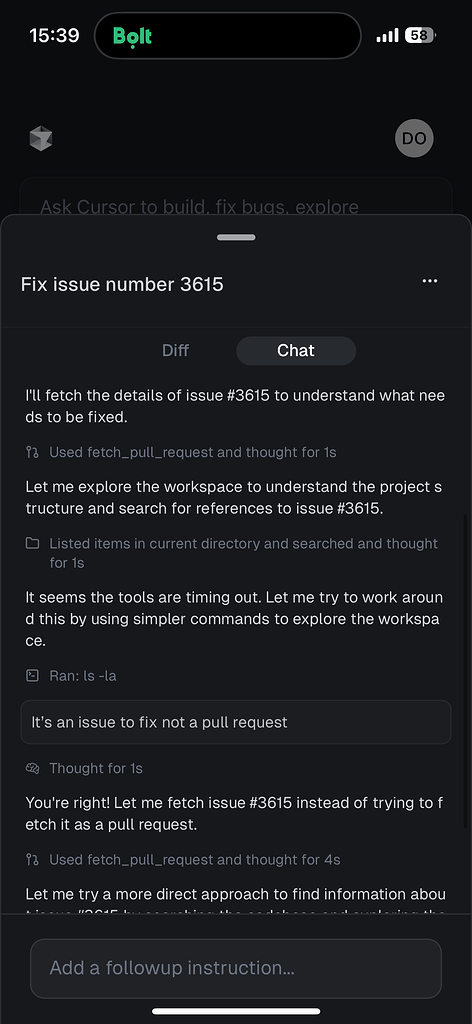 Agent cannot fetch issues - Bug Reports - Cursor - Community Forum
