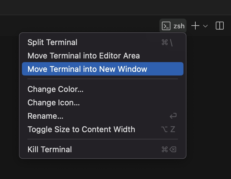 The feature "generate command in terminal" doesn't work in terminal with "detached" mode - Bug ...