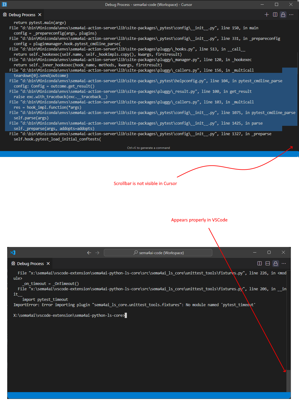 Scrollbar invisible when terminal is in new window! - Bug Reports - Cursor - Community Forum