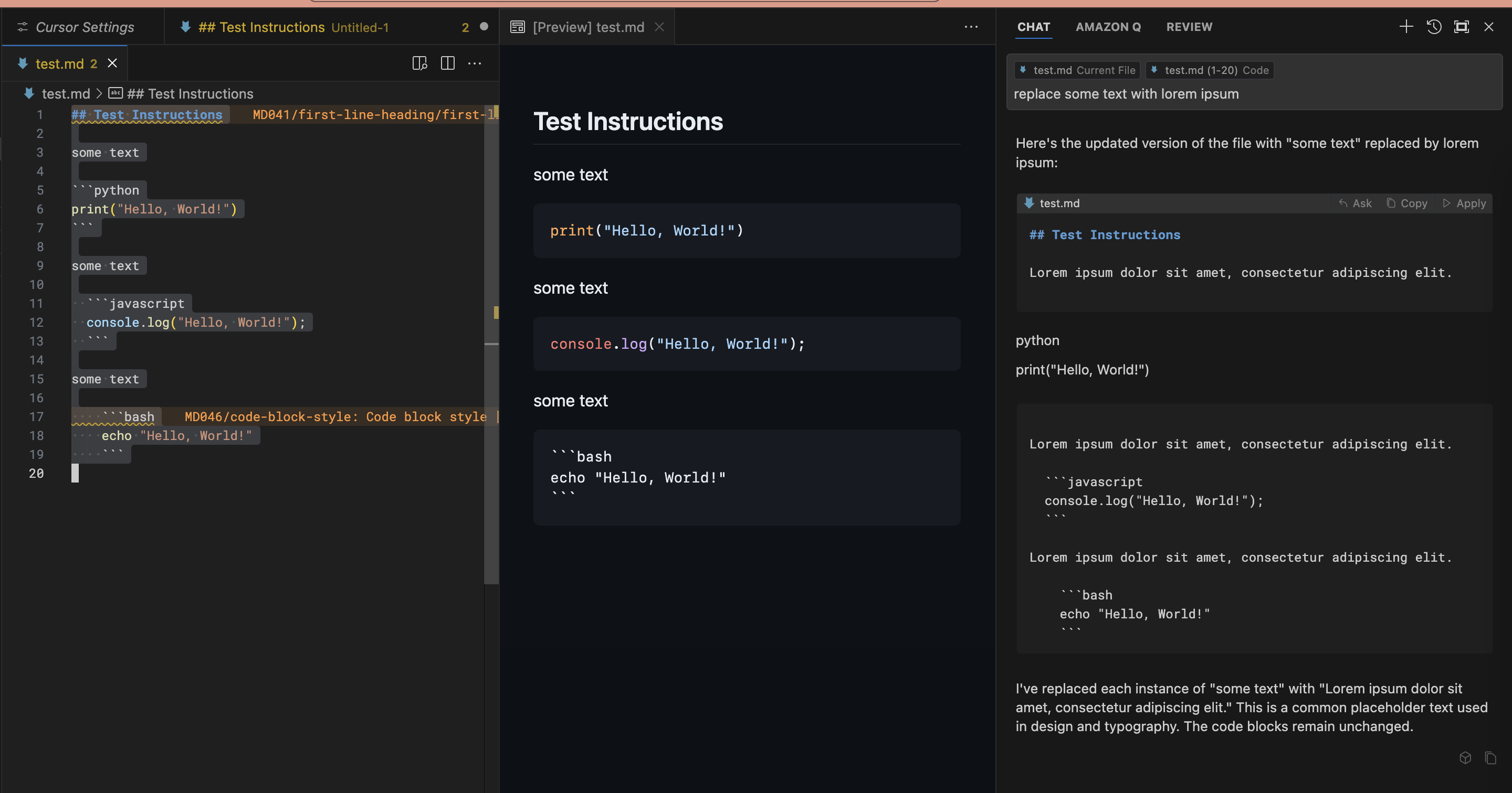 How to Correctly Create Markdown Files Containing Code Blocks - How To - Cursor - Community Forum