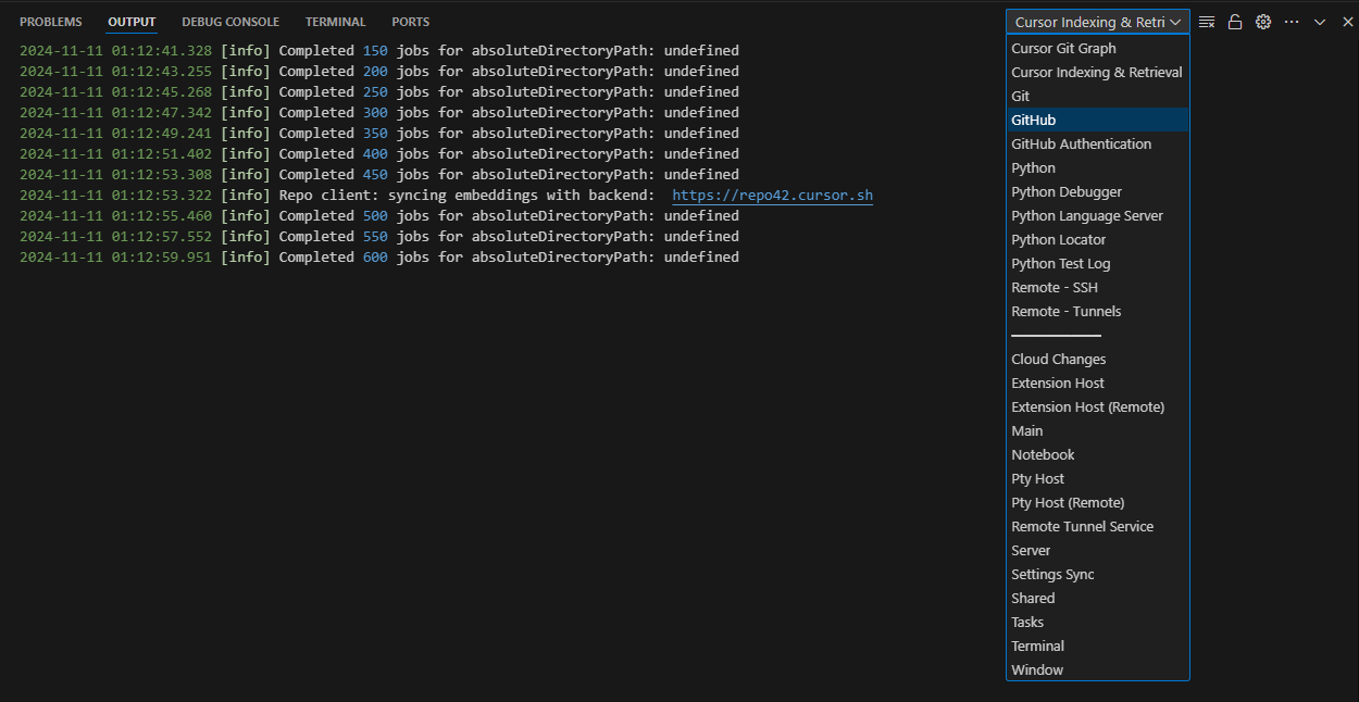 There is no cursor Tab in the output of the terminal(ctrl+shift+U) - Bug Reports - Cursor ...