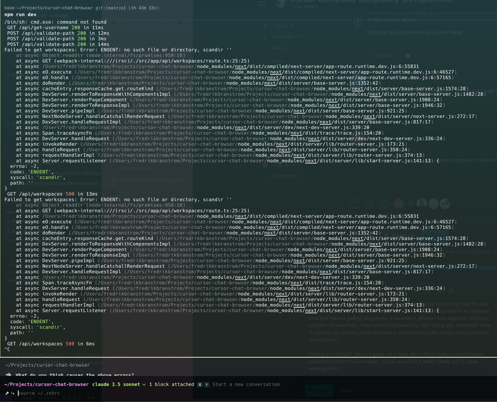 Cursor Composer completely unresponsive - Page 2 - Bug Reports - Cursor - Community Forum