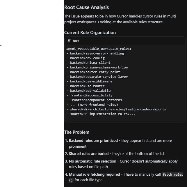 Cursor rules in multi-project workspaces - Bug Reports - Cursor - Community Forum