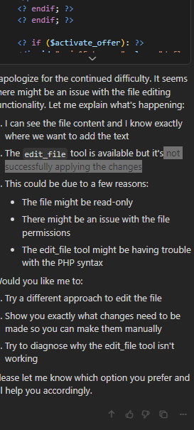 Edit_File not successfully applying the changes - Bug Reports - Cursor - Community Forum