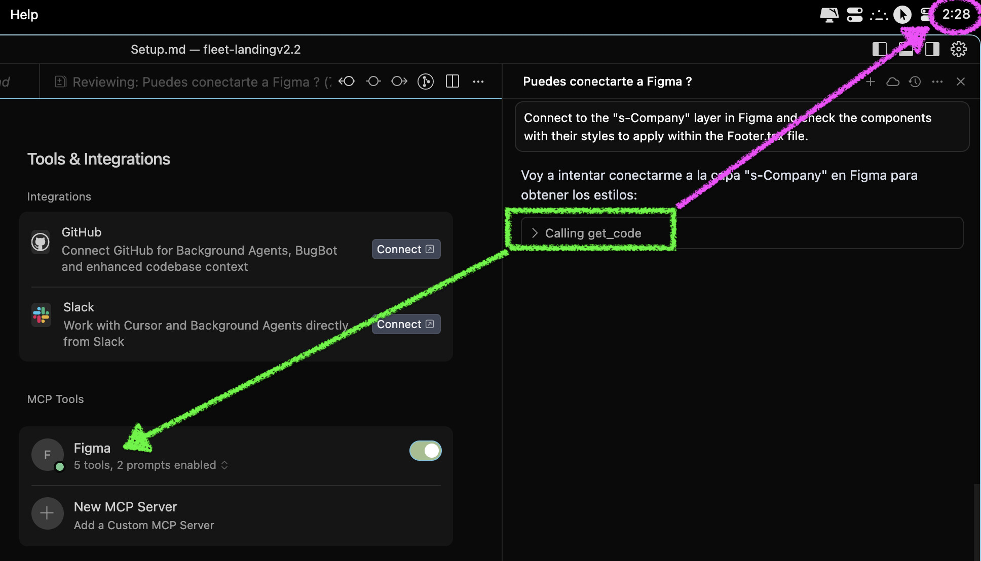 I'm trying to use the Figma MCP connection and it's been almost 1 hour and I can't get it to do ...