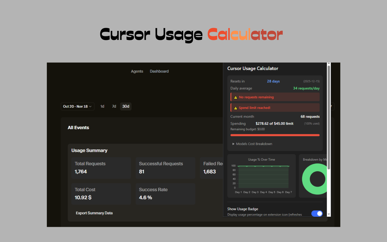 Cursor Usage Calculator – Built with Cursor Plan Mode - Discussions ...